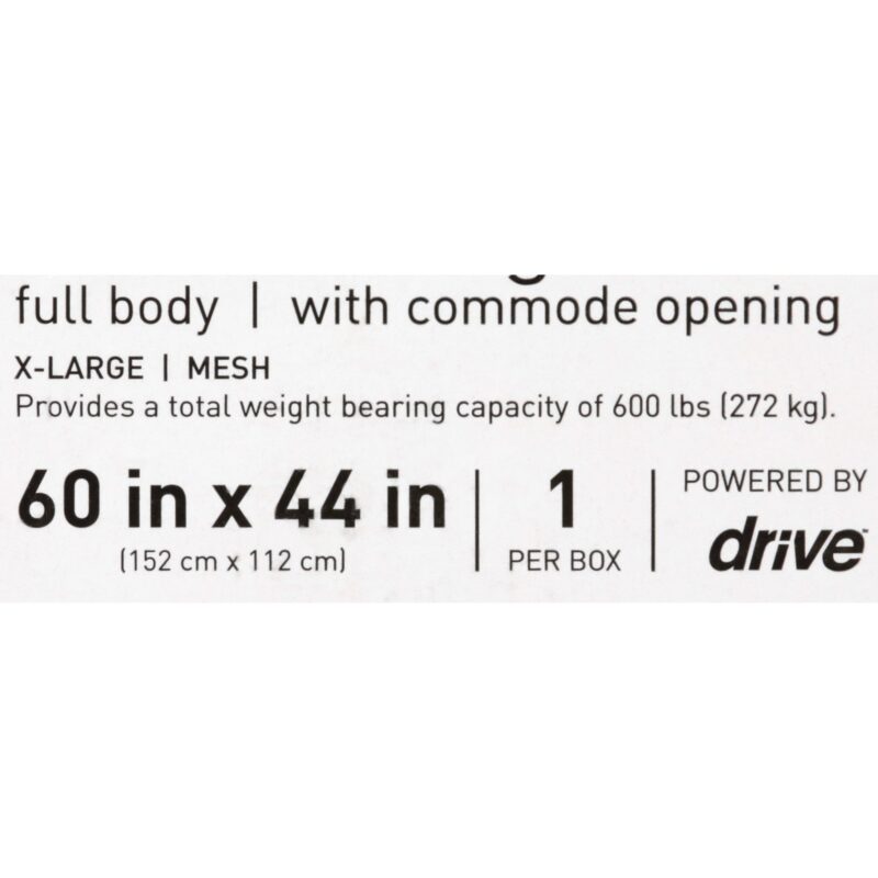 McKesson Mesh Full Body Commode Sling, Extra Large – The Online Medical ...